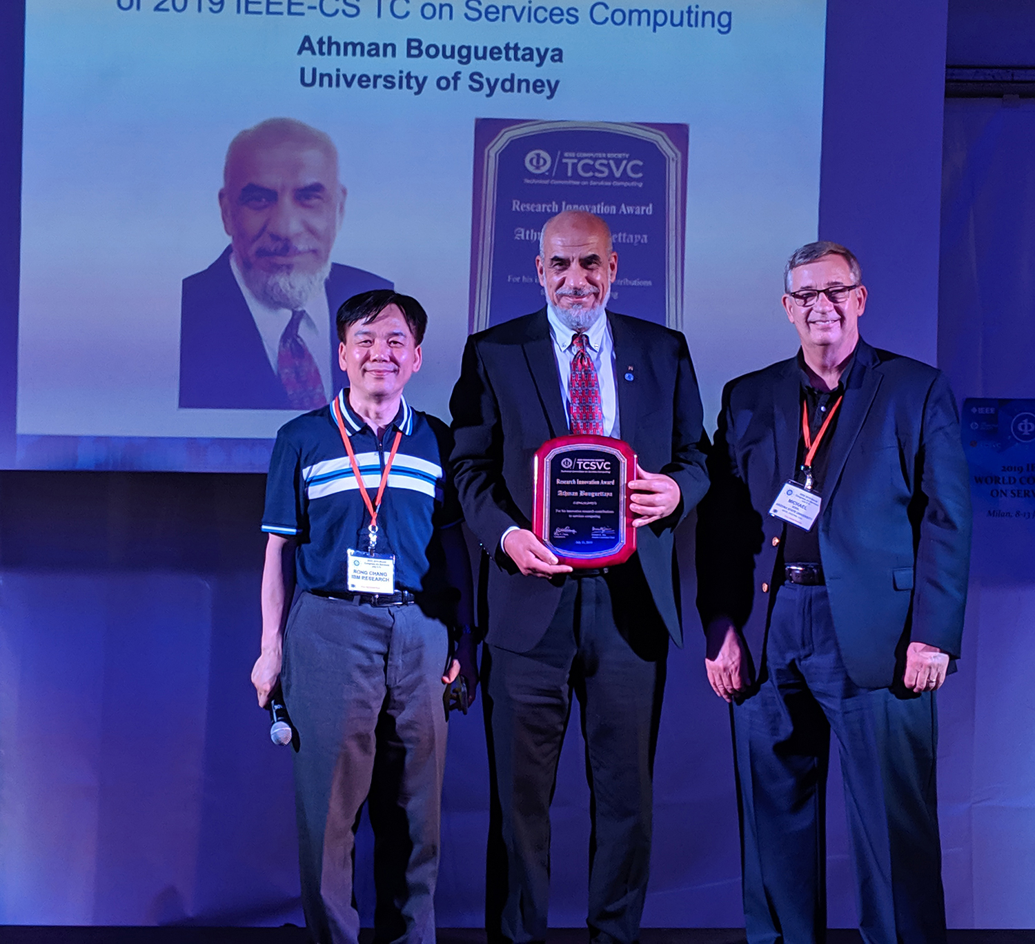 Professor Bouguettaya Receives the IEEE TCSVC Research Innovation Award ... Professor Bouguettaya Receives the IEEE TCSVC Research Innovation Award ...